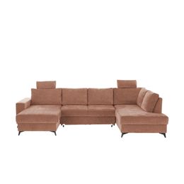 Wohnlandschaft mit Schlaffunktion Salamanca rot Ma&szlig;e (cm): B: 328 H: 104 T: 189.0 Sofas > Sofas nach Material > Stoffsofas &raquo; Sofa DE