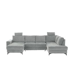 Wohnlandschaft mit Schlaffunktion Salamanca grau Ma&szlig;e (cm): B: 328 H: 104 T: 189.0 Sofas > Sofas nach Material > Stoffsofas &raquo; Sofa DE