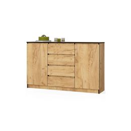 M&ouml;bel Kraft Highboard 160 cm breit holzfarben Ma&szlig;e (cm): B: 160 H: 99 &raquo; M&ouml;bel Kraft