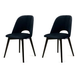 KONSIMO Polsterstuhl 2er-Set blau Ma&szlig;e (cm): B: 48 H: 86 &raquo; M&ouml;bel Kraft