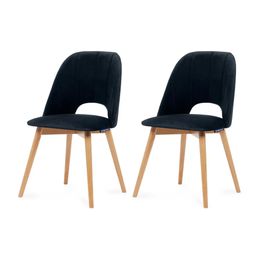 KONSIMO Polsterstuhl 2er-Set blau Ma&szlig;e (cm): B: 48 H: 86 &raquo; M&ouml;bel Kraft
