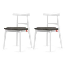 KONSIMO Holzstuhl 2er-Set grau Ma&szlig;e (cm): B: 47 H: 76 &raquo; M&ouml;bel Kraft