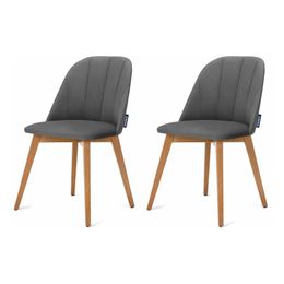 KONSIMO Polsterstuhl 2er-Set grau Ma&szlig;e (cm): B: 48 H: 86 &raquo; M&ouml;bel Kraft