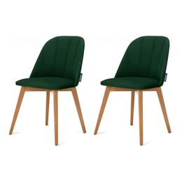 KONSIMO Polsterstuhl 2er-Set gr&uuml;n Ma&szlig;e (cm): B: 48 H: 86 &raquo; M&ouml;bel Kraft