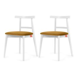 KONSIMO Holzstuhl 2er-Set gelb Ma&szlig;e (cm): B: 47 H: 76 &raquo; M&ouml;bel Kraft