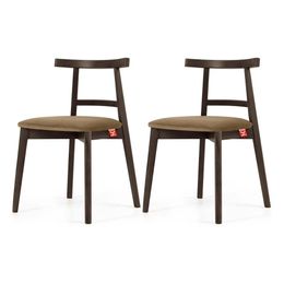 KONSIMO Holzstuhl 2er-Set beige Ma&szlig;e (cm): B: 47 H: 76 &raquo; M&ouml;bel Kraft