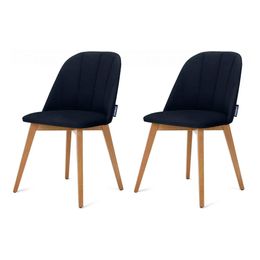 KONSIMO Polsterstuhl 2er-Set blau Ma&szlig;e (cm): B: 48 H: 86 &raquo; M&ouml;bel Kraft