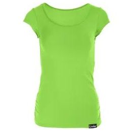T-Shirt WINSHAPE "WTR4", Damen, Gr. XS, gr&uuml;n (apfelgr&uuml;n), 90% Baumwolle, 10% Elasthan, Rundhals, Shirts T-Shirt, kurzarm