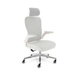 CLOUVOU SmartSeat B&uuml;rostuhl Ergonomisch &ndash; Creme-Wei&szlig;