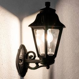 Fumagalli LED-Au&szlig;enwandlampe Bisso Anna E27 schwarz