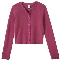 Yigga M&auml;dchen Strickjacke mit Rippstruktur