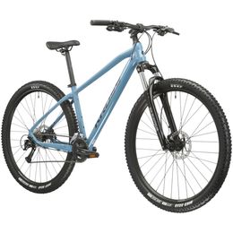 Mountainbike KROSS "KROSS MTB Hardtail Hexagon 4.0 27,5" blau" Gr. 43, blau (blau, schwarz), Fahrr&auml;der, Herren, 43cm, 27,5 Zoll (69,85cm) hinten: 27,5 Zoll (69,85cm)
