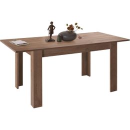 Esstisch Home Affaire "Rimini", braun (mercure nb holzstrukur, mercure nb holzstrukur, mercure nb holzstrukur), H:79cm, Tische, Esstisch, Breite 137, verl&auml;ngerbar