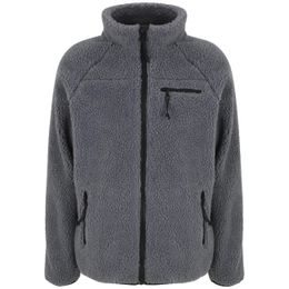Allwetterjacke Brandit "Brandit Herren Teddyfleece Jacket", Herren, Gr. XL, anthrazit, 100% Polyester, mehrfarbig, normal, amerikanischer Ausschnitt, Jacken