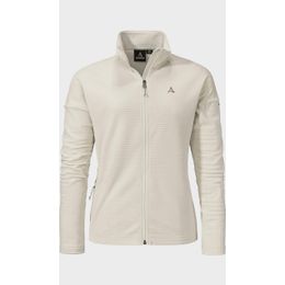 Sch&ouml;ffel Fleecejacke SCH&Ouml;FFEL "CIRC Fleece Jk Style Smue WMS", Damen, Gr. 36, beige (9040, natur), Oberstoff: 100% Polyester, regular fit, hoch geschlossener Ausschnitt, Jacken Fleecejacke