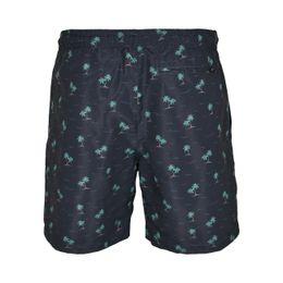 Badeshorts Urban Classics "Urban Classics Herren Pattern Swim Shorts", Herren, Gr. 6XL, US-Gr&ouml;&szlig;en, island aop, 100% Polyester, Badehosen Badeshorts