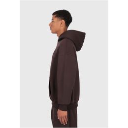 Kapuzenpullover DROPSIZE "Dropsize HEAVY OVERSIZE HD LOGO HOODIE", Herren, Gr. L, chocolate, 70% Baumwolle, 30% Polyester, unifarben, Pullover Kapuzenpullover