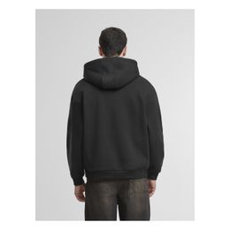 Kapuzenpullover MisterTee "MisterTee Think Different EMB Fluffy Hoody", Herren, Gr. L, schwarz, 70% Baumwolle, 30% Polyester, bedruckt, Pullover Kapuzenpullover
