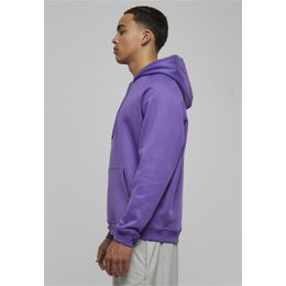 Rundhalspullover Urban Classics "Urban Classics Herren Blank Hoody", Herren, Gr. 4XL, ultraviolet, 65% Baumwolle, 35% Polyester, unifarben, Pullover Rundhalspullover