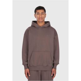 Kapuzenpullover DROPSIZE "Dropsize HEAVY OVERSIZE HD LOGO HOODIE", Herren, Gr. M, braun, 70% Baumwolle, 30% Polyester, unifarben, Pullover Kapuzenpullover