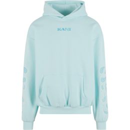 Karl Kani Herren Kapuzenpullover "Karl Kani Retro Paisley Os Hoodie"turquoise, Gr. XS, 65% Baumwolle, 35% Polyester, Pullover