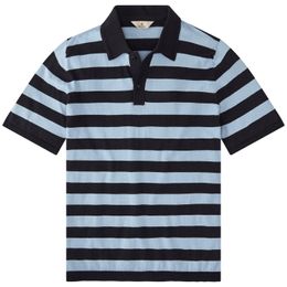 Blue de G&ecirc;nes Blue de G&ecirc;nes Herren-Strickpolo gestreift L Navy-Bleu
