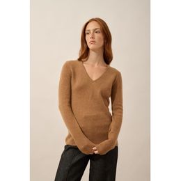 Just Cashmere Kaschmir-Pullover "Abby" in Hellbraun - 65% | Gr&ouml;&szlig;e M | Damen-pullover-cardigans
