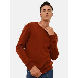 Just Cashmere Kaschmir-Pullover "Walt" in Rot - 62% | Gr&ouml;&szlig;e L | Herren-plussize