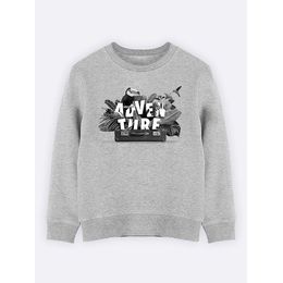 WOOOP Sweatshirt "Adventure" in Grau - 61% | Gr&ouml;&szlig;e 128 | Kinder-sweatshirts-jacken