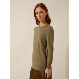 Just Cashmere Kaschmir-Pullover "Janice" in Khaki - 59% | Gr&ouml;&szlig;e M | Damen-pullover-cardigans