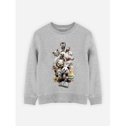 WOOOP Sweatshirt "Zoo Escape" in Grau - 61% | Gr&ouml;&szlig;e 140 | Kinder-sweatshirts-jacken