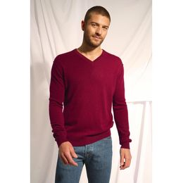 Just Cashmere Kaschmir-Pullover "Tom" in Bordeaux - 62% | Gr&ouml;&szlig;e XL | Herren-plussize