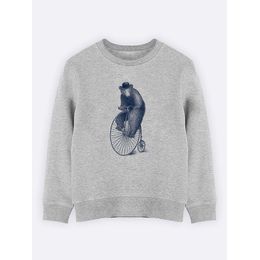 WOOOP Sweatshirt "Morning Ride" in Grau - 62% | Gr&ouml;&szlig;e 116 | Kinder-sweatshirts-jacken