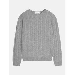Just Cashmere Kaschmir-Pullover "Darri" in Hellgrau - 62% | Gr&ouml;&szlig;e XL | Herren-plussize