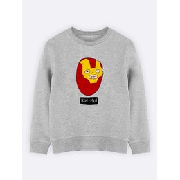 WOOOP Sweatshirt "Iron Man" in Grau - 57% | Gr&ouml;&szlig;e 128 | Kinder-sweatshirts-jacken