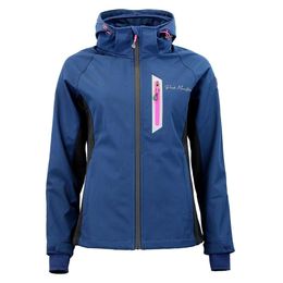 Peak Mountain Softshelljacke "Acluny" in Blau - 63% | Gr&ouml;&szlig;e S | Damen-outdoorjacken