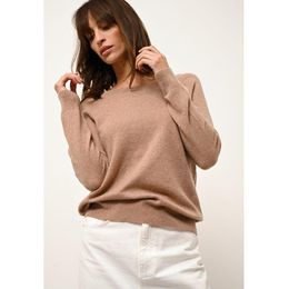 Just Cashmere Kaschmir-Pullover "Abigail" in Beige - 67% | Gr&ouml;&szlig;e L | Damen-pullover-cardigans