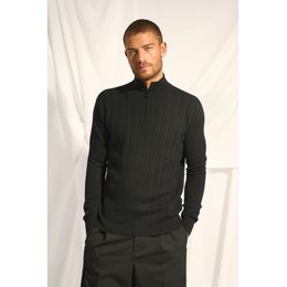 Just Cashmere Kaschmir-Pullover "Hilmir" in Schwarz - 56% | Gr&ouml;&szlig;e S | Herren-plussize