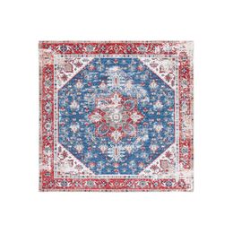 Safavieh Kurzflor-Teppich "Tuscon" in Blau/ Rot - 46% | Gr&ouml;&szlig;e 183x183 cm |