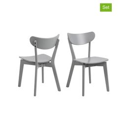 Actona 2er-Set: Esszimmerst&uuml;hle "Roxby" in Hellgrau - (B)45 x (H)79,5 x (T)55 cm - 50% | Sitzmoebel