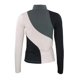 Peak Mountain Funktionslongsleeve "Aramis" in Rosa/ Grau/ Schwarz - 66% | Gr&ouml;&szlig;e M | Damen-outdoor-tops-shirts