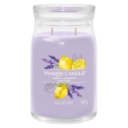 yankee candle Duftkerze "Lemon Lavender" in Lila - 567 g - 38% | Kerzen-vasen