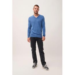 Just Cashmere Kaschmir-Pullover "Nathan" in Hellblau - 62% | Gr&ouml;&szlig;e XXL | Herren-plussize