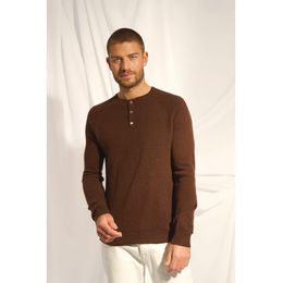 Just Cashmere Kaschmir-Pullover "Guzman" in Hellbraun - 58% | Gr&ouml;&szlig;e S | Herren-plussize