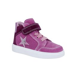 Richter Shoes Leder-Sneakers "Flora" in Pink - 40% | Gr&ouml;&szlig;e 32 | Kindersneakers