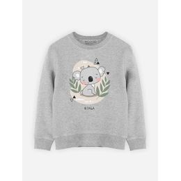 WOOOP Sweatshirt "Jungle Koala" in Grau - 55% | Gr&ouml;&szlig;e 152 | Kinder-sweatshirts-jacken