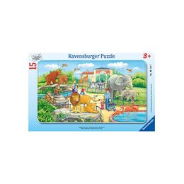 Ravensburger 15tlg. Rahmenpuzzle "Ausflug in den Zoo" - ab 3 Jahren - 15% | Gesellschaftsspiele