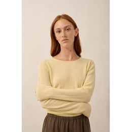 Just Cashmere Kaschmir-Pullover "Vivian" in Gelb - 61% | Gr&ouml;&szlig;e M | Damen-pullover-cardigans