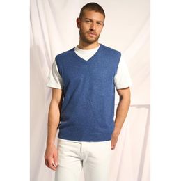 Just Cashmere Kaschmir-Pullunder "Corki" in Blau - 58% | Gr&ouml;&szlig;e XL | Herren-pullover-cardigans