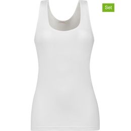 COTONELLA 2er-Set: Tops in Wei&szlig; - 56% | Gr&ouml;&szlig;e XL | Damen-tops